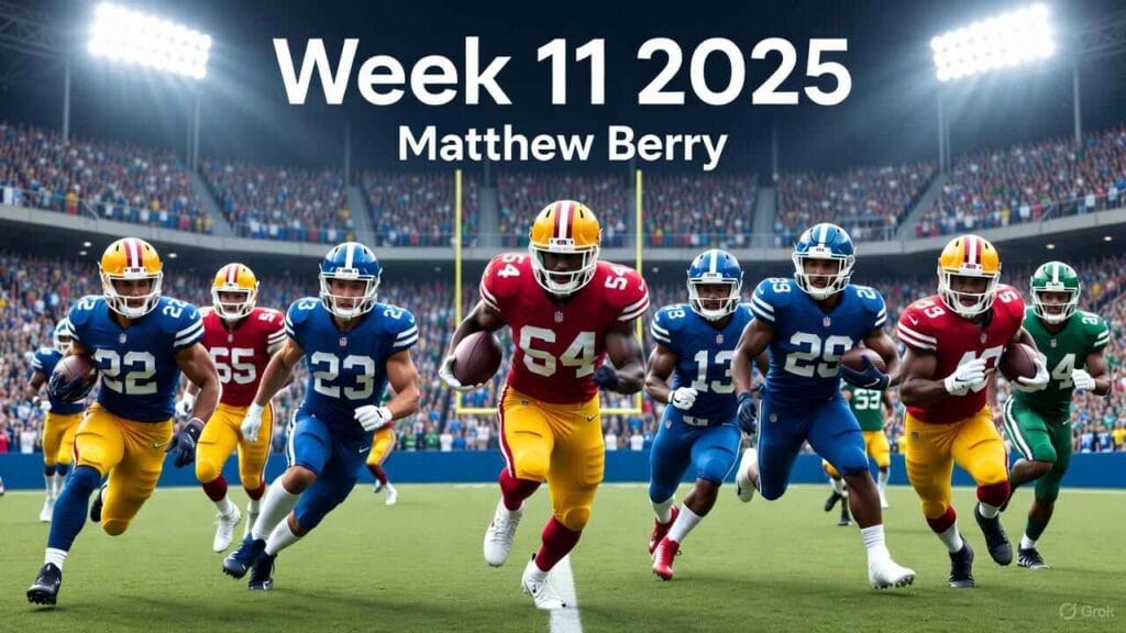 Matthew Berry's Fantasy Football Rankings Week 11 2025: Top Picks ...